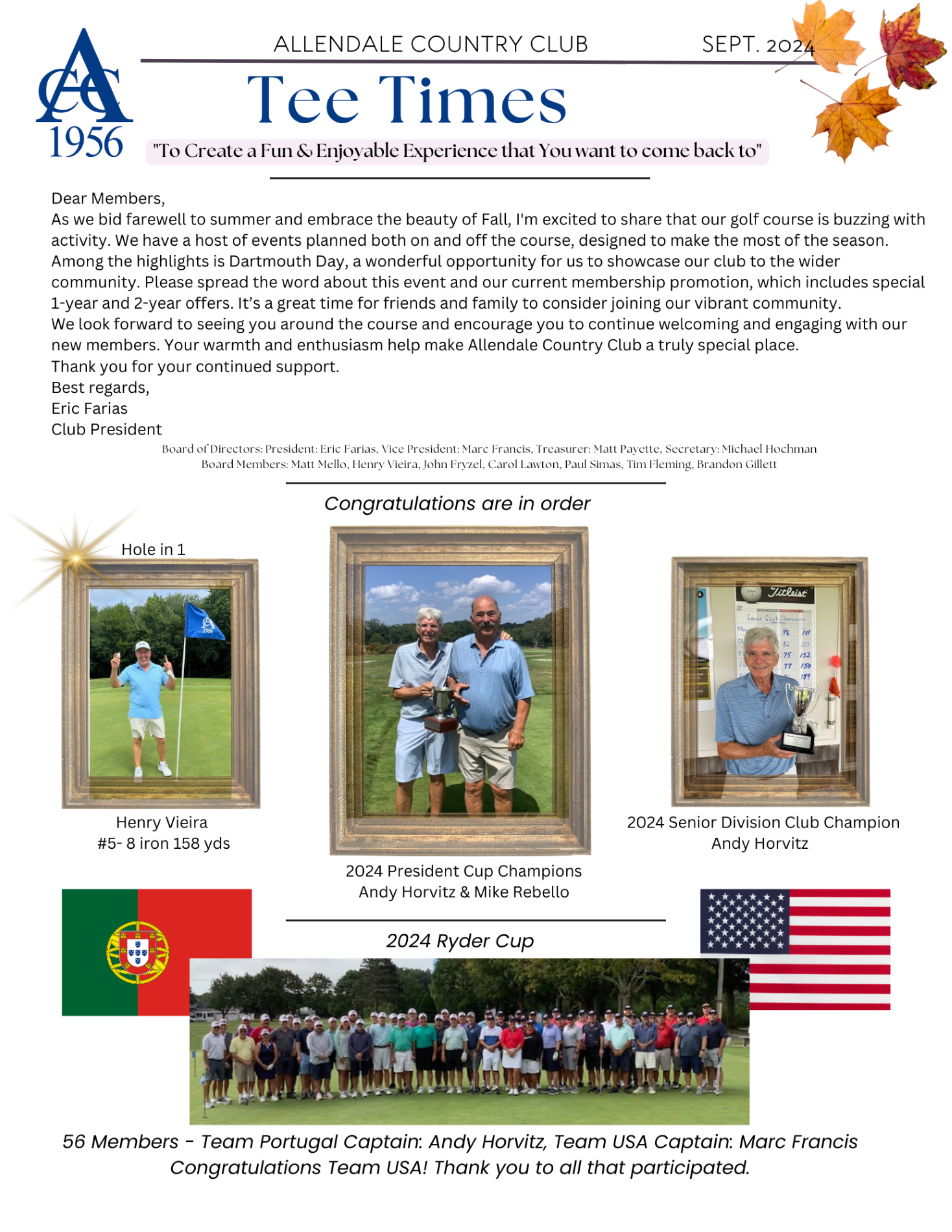Newsletter – Allendale Country Club